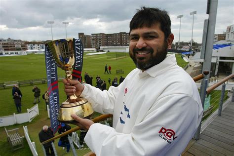 Mushtaq Ahmed Shows Off The Trophy