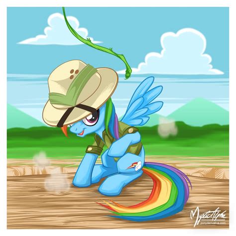 Rainbow Dash As Daring Do By Mysticalpha On Deviantart