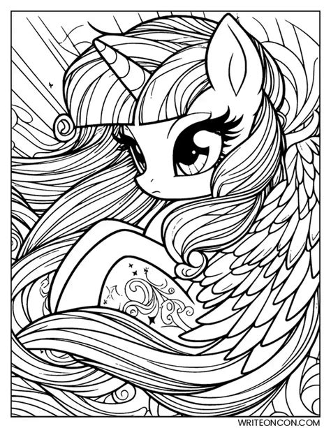 7 Free Printable Twilight Sparkle Coloring Pages Sheets And Pictures