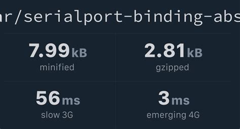 Palettegearserialport Binding Abstract Bundlephobia