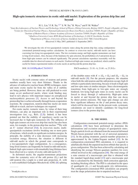 Pdf High Spin Isomeric Structures In Exotic Odd Odd Nuclei Exploration Of The Proton Drip