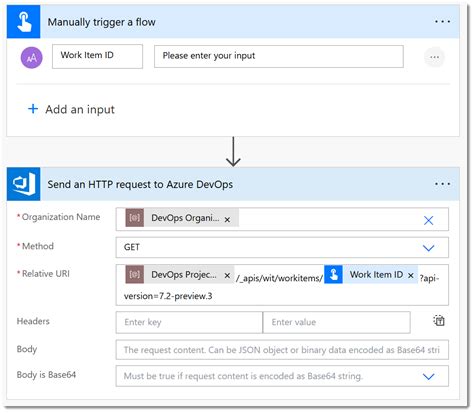 using devops rest api in power automate hat full of data
