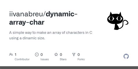 Github Iivanabreudynamic Array Char A Simple Way To Make An Array