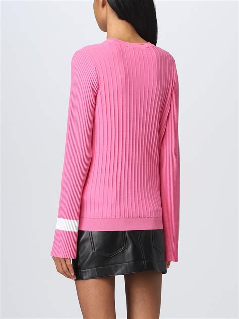 Love Moschino Sweater In Viscose Blend Fuchsia Love Moschino