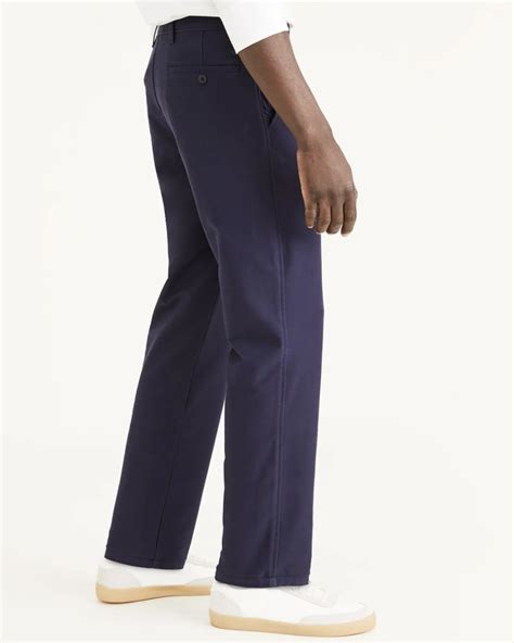 Mens Dockers Comfort Knit Chino Straight Fit Flat Front Pant Multi