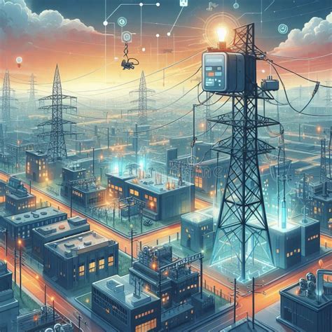 Power Line Condition Monitoring A Illustration Of A System That Stock