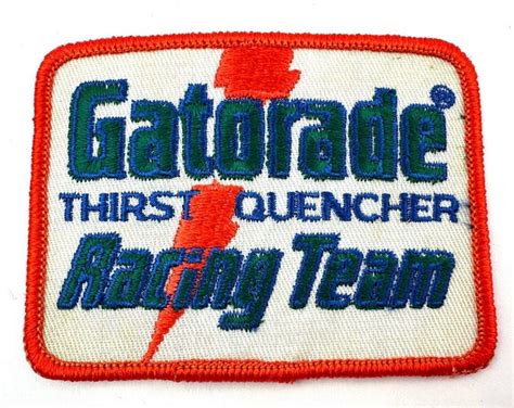Gatorade Patch Thirst Quencher Racing Team 275x35 Sew On Orange