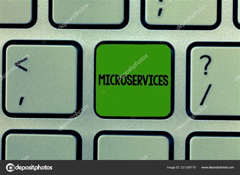Word Writing Text Microservices Business Concept For Software