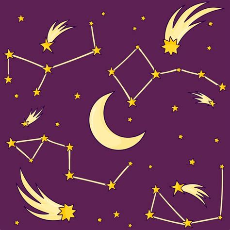 4 페이지 무료로 다운로드 가능한 별자리 일러스트 벡터 And 일러스트 Freepik