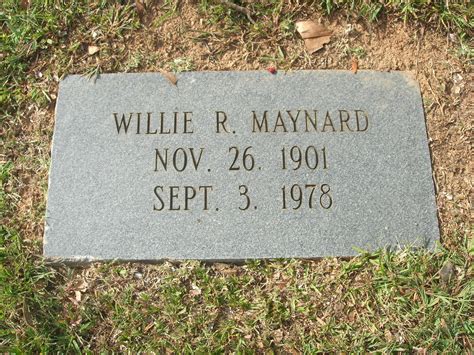 Willie Robert Maynard 1901 1978 Find A Grave Memorial