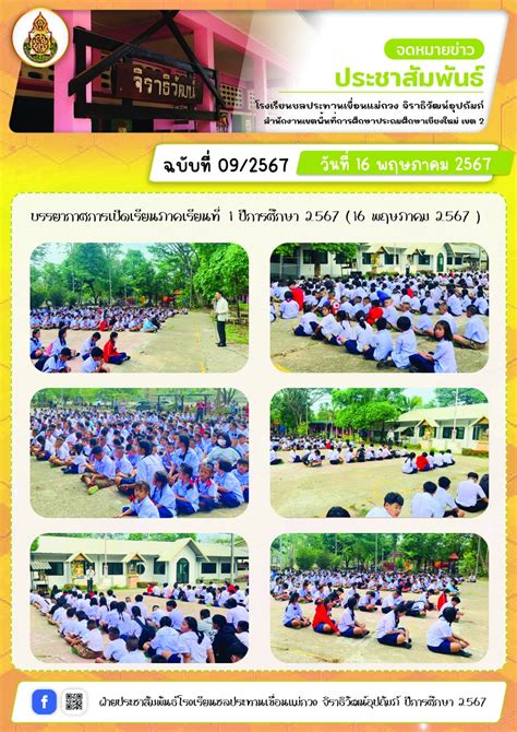 กิจกรรมเ โรงเรียนชลประทานเขื่อนแม่กวง จิราธิวัฒน์อุปถัมภ์