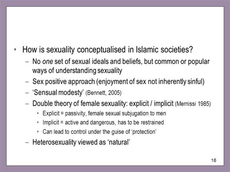 Female Sexuality In Islam