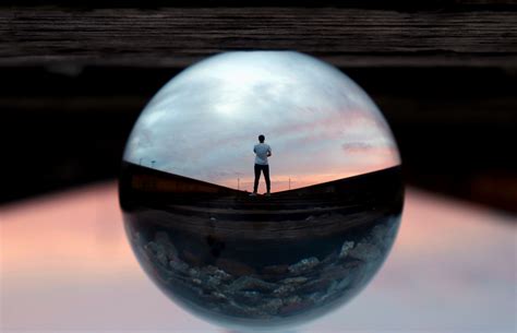 Free Picture Ball Glass Reflection Round