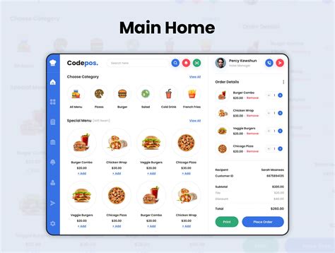Codepos Point Of Sale Ui Kit Pos Application Ui Kit Pos Design Ui Kit Pos