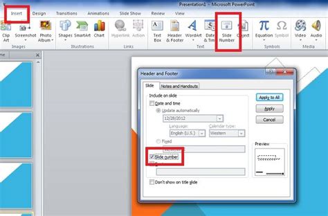 Как изменить нумерацию слайдов в презентации Powerpoint 82 фото