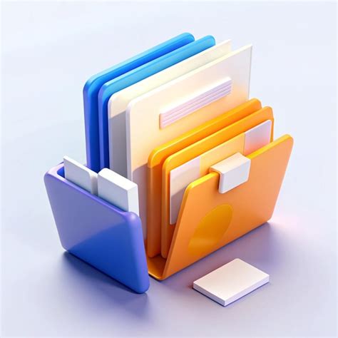 3D Paper And Folder For Management Multimedia File Folder Case Archive