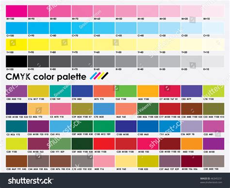Cmyk パレット Cmyk Color Chart With Codes Lrolcb