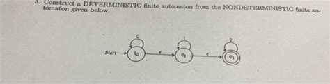 solved 3 construct a deterministic finite automaton from
