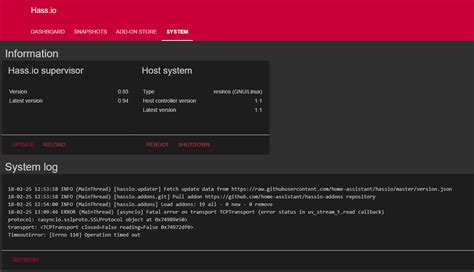 New Hassio Dashboard Home Assistant Os Home Assistant Community