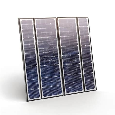 Solar Cell Isolated On A White Background Stock Illustration