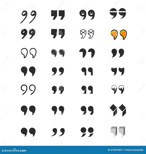Various Vector Quotation Marks Stock Vector Illustration Of Mark