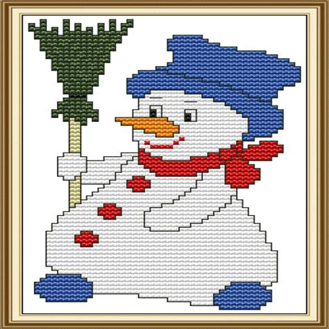 Snowman 1 Joy Sunday Cross Stitch Kits