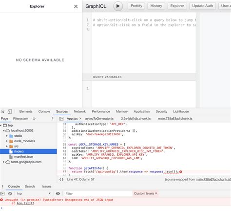 Mock Graphql Api No Schema Available In Local Graphql Console · Issue 4935 · Aws Amplify