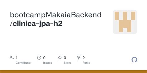 Github Bootcampmakaiabackendclinica Jpa H2