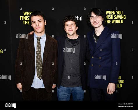 Billy Bryk Left Jesse Eisenberg And Finn Wolfhard Attend A Special