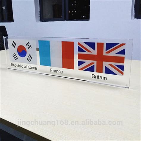 Custom Hanging Clear Plexiglass Display Logo Sign Board Acrylic Block