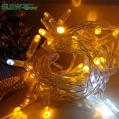 Ip65 Warm White Pvc Wire Led String Light With Crystal Bullet Cap For Concert Christmas Holiday