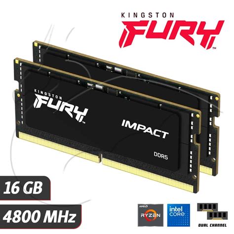 Kingston Fury Impact Memoria Ddr5 4800 Mhz 16 Gb Para Laptop Kingston