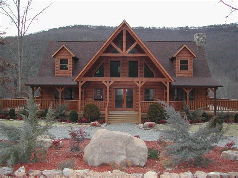 Wrap Around Porch Rustic House Plans Cabin Floor Plan