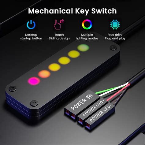verilux® desktop computer power switch pc power switch extension kit