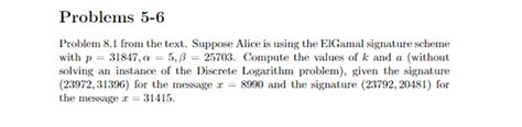 Solved Problem From The Text Suppose Alice Is Using The Chegg Com