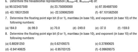 Solved 6 Determine The Hexadecimal Representation