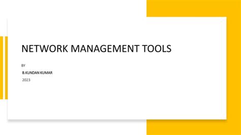Network Monitoring Tools Ppt