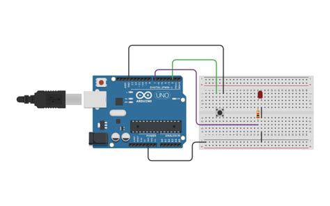 Circuit Design Arduino Interruption Tinkercad