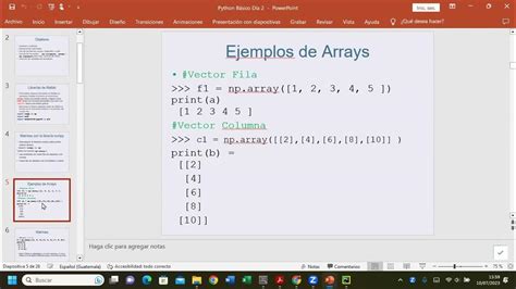 Mn 2023 10 Jul Uso De La Librería Numpy Youtube
