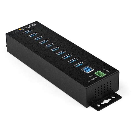 StarTech Port USB Hub Self Powered Metal Industrial Hub Gbps HB A AME Mwave