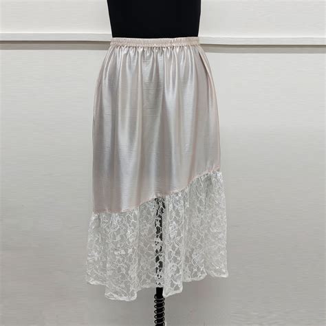 Satin Half Slip Dress Extender Satin Underskirt Satin Petticoat