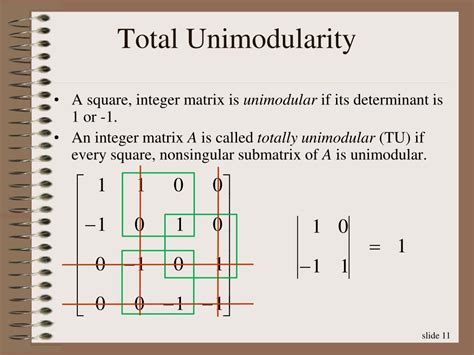 Ppt Linear Programs With Totally Unimodular Matrices Powerpoint