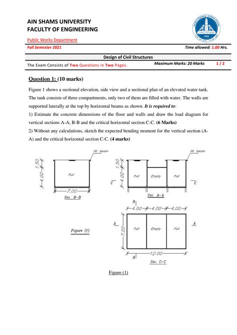 SOLUTION Structural Engineering Dept Design Of Civil Structures Reinforced Concrete Design