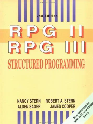 Rpg II And Rpg III Structured Programming By Nancy B Stern Goodreads