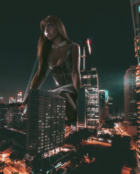 Pinkpantheress Giant Woman Artwork Collection Behance