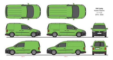 Vw Caddy 2015 Vector Images 29