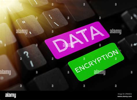Conceptual Caption Data Encryption Word Written On Conversion Of Data