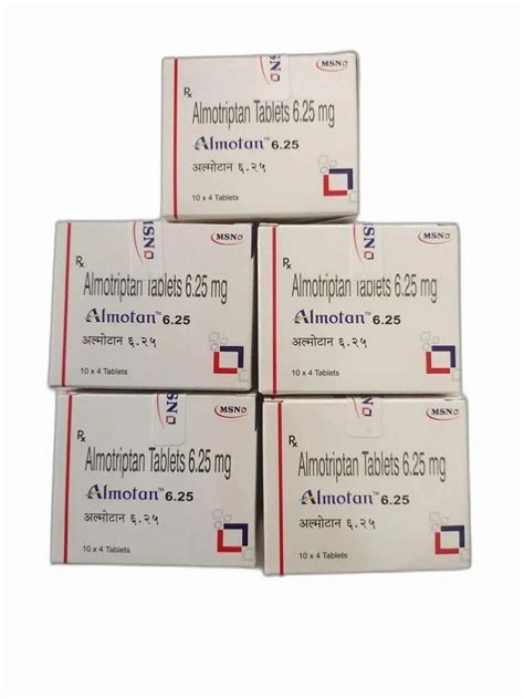 Almotriptan Tablets Almotan 6 25 Tablet At ₹ 255 Strip Almotriptan
