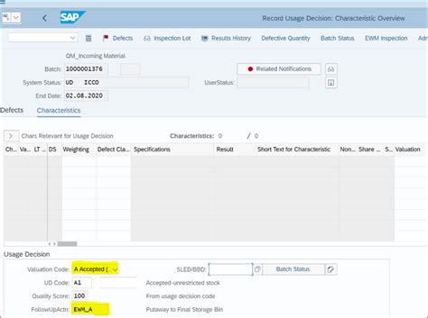 Inspection Lot Generation And Processing By Using E Sap Community