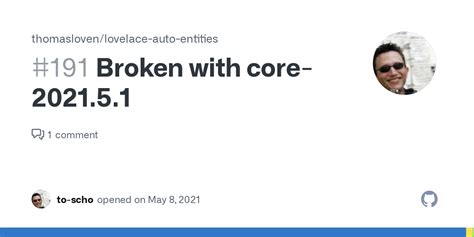 Broken With Core 202151 · Issue 191 · Thomaslovenlovelace Auto